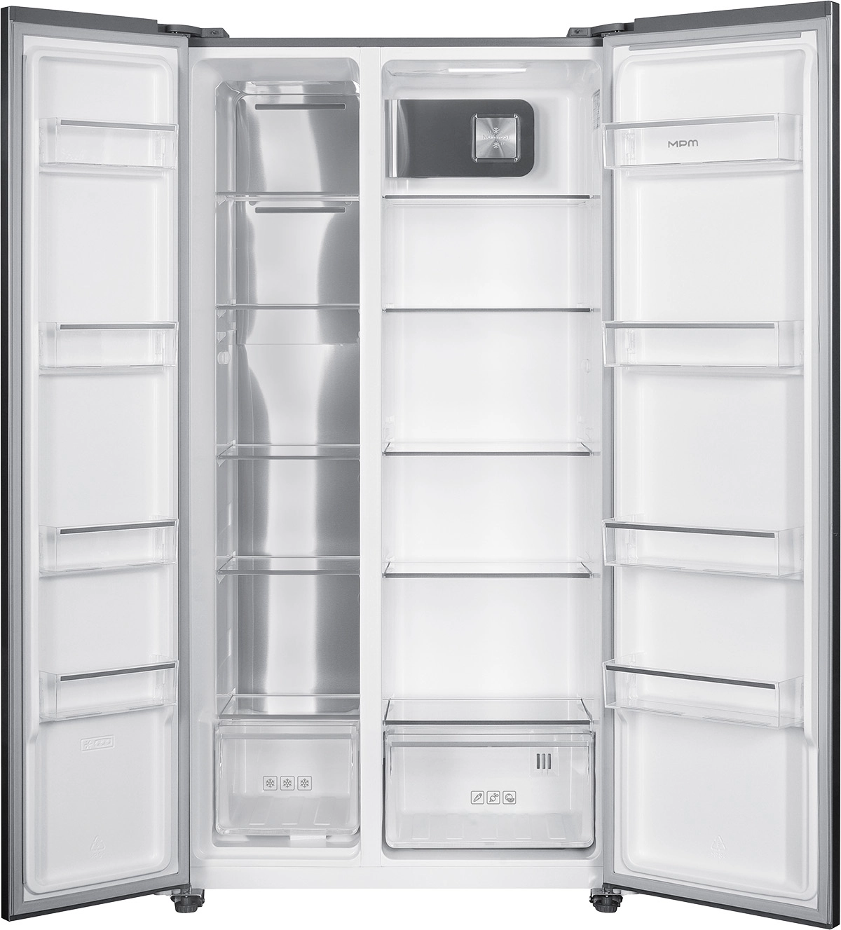 Lodówka moduł side by side MPM SBS 563-SBS-16/D Pełny No Frost 177cm Night Inox - Opinie, Cena ...