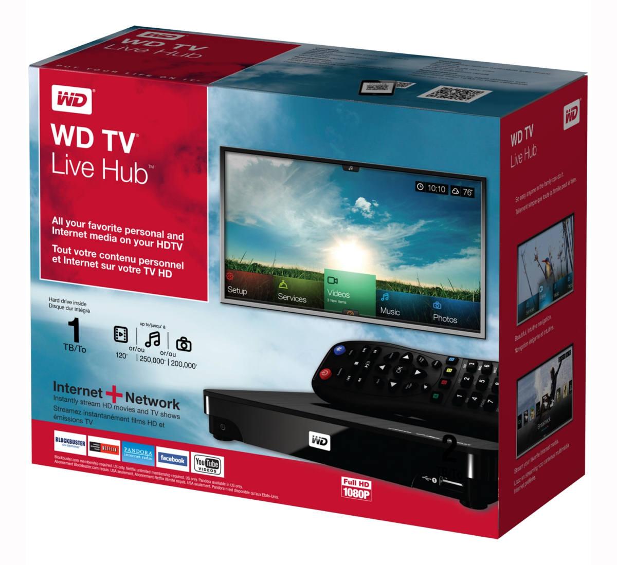 WD WD TV Live Hub 1TB Odtwarzacz multimedialny cena i opinie OleOle