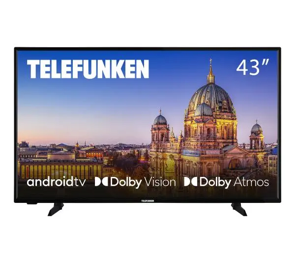 Telewizor Telefunken 43UG8460 43" LED 4K Android TV Dolby Vision Dolby Atmos DVB-T2 - Opinie ...