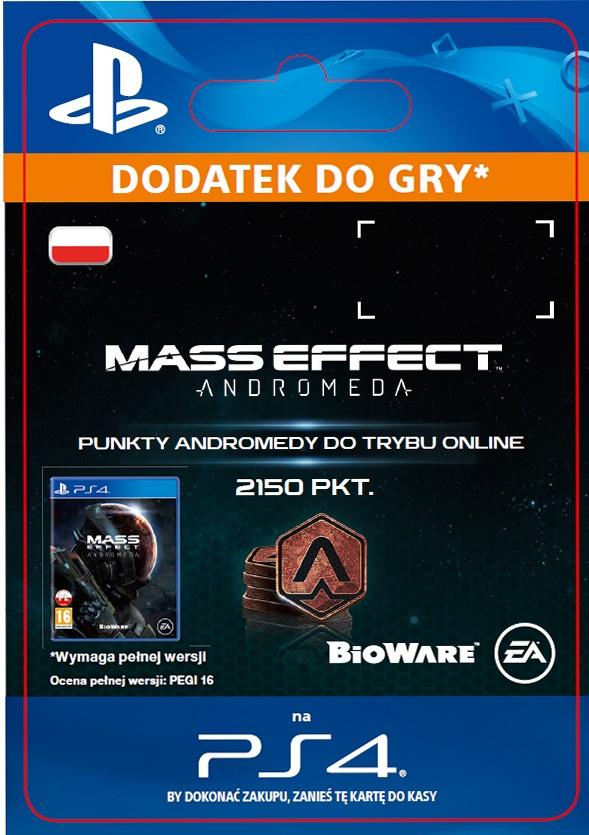 Mass Effect Andromeda 2150 PKT [kod aktywacyjny] PS4, Kod aktywacyjny - cena i opinie - OleOle!