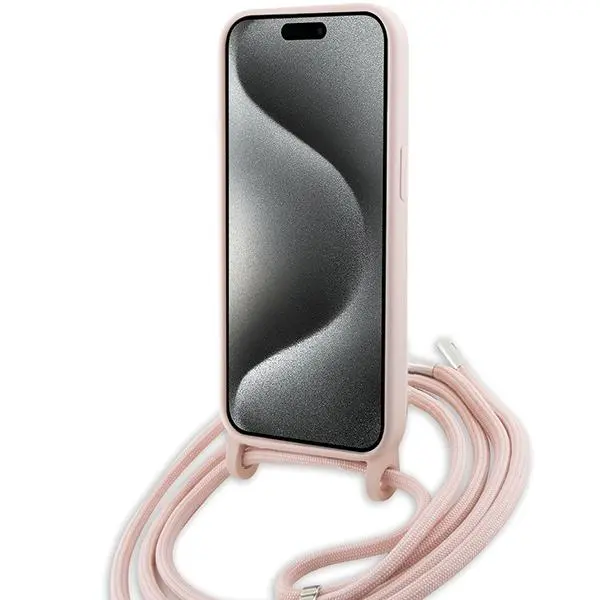 Lacoste Silicone Cord do iPhone 15 Jasnoro owy Etui dedykowane cena i opinie OleOle