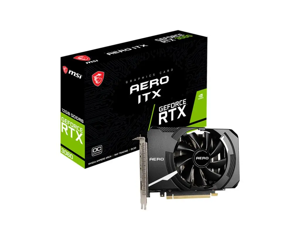 MSI GeForce RTX 3060 AERO ITX OC 12GB GDDR6 192bit DLSS, Karta ...