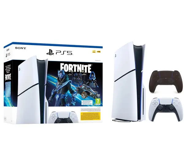 Sony PlayStation 5 Slim D Chassis (PS5) 1TB z napędem Fortnite Cobalt ...