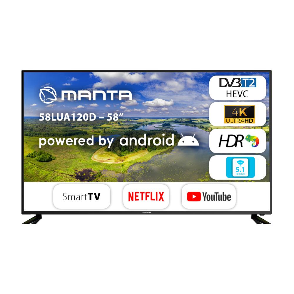 Telewizor Manta 58LUA120D - 58" - 4K - Smart TV - Opinie, Cena - OleOle.pl